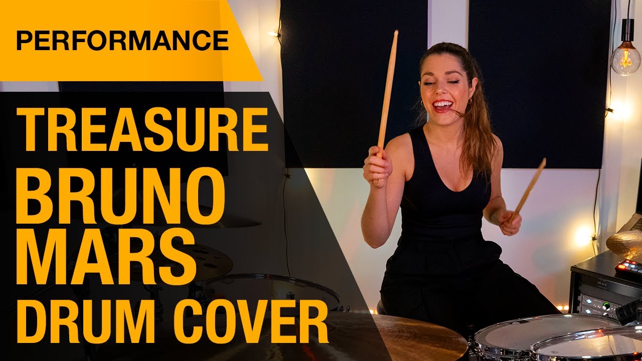 Bruno Mars - Treasure | Drum Cover | Domino Santantonio | Thomann - YouTube