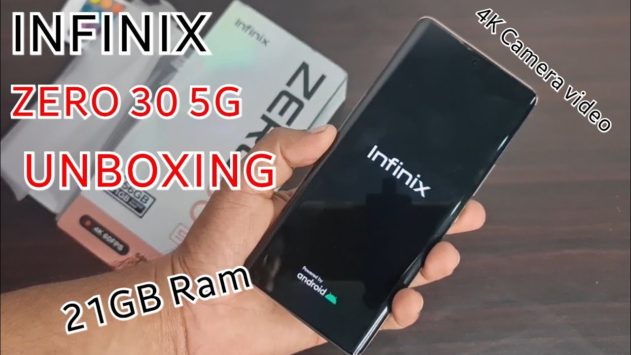 Infinix Zero 30 5G Unboxing & 4K 60FPS Video Recording 🔥 21GB Ram and ...