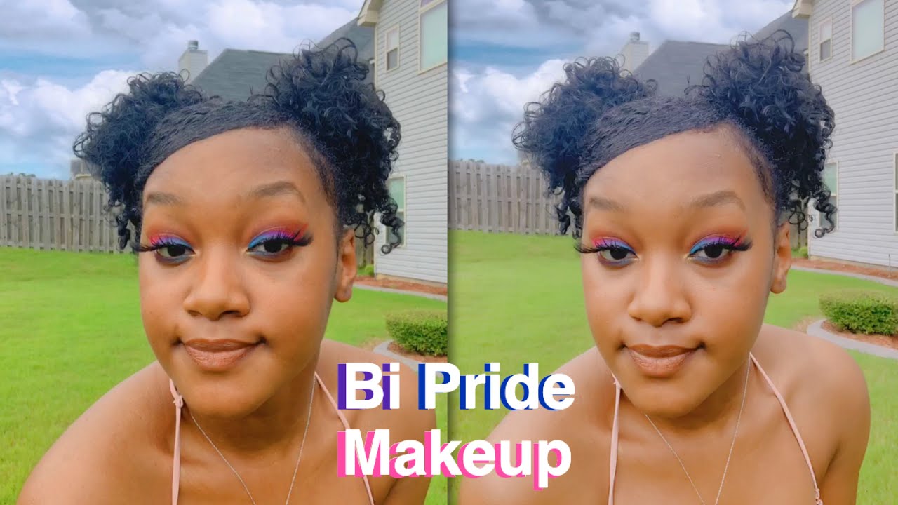 Bi pride makeup look| BreondaLoveFashion - YouTube