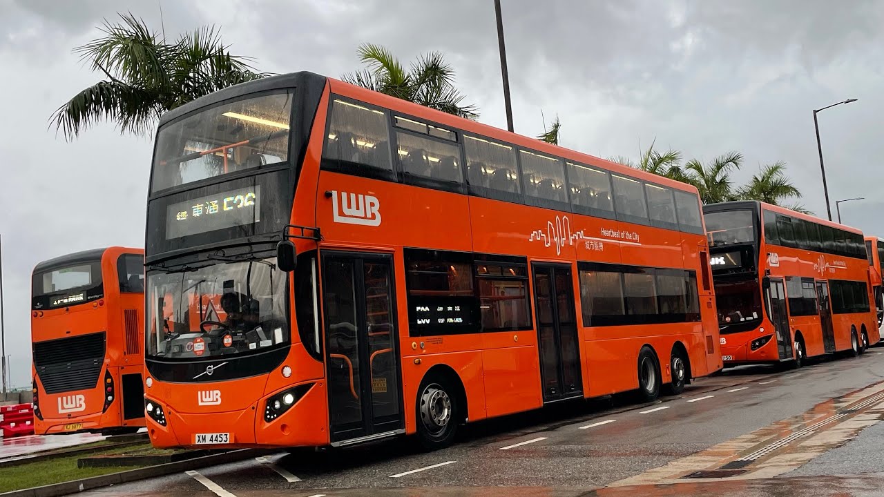 [黃雨入大嶼山] 🇭🇰Hong Kong Bus 龍運巴士 LWB Volvo B8L x MCV EvoSeti 12.8m UV6X3 ...