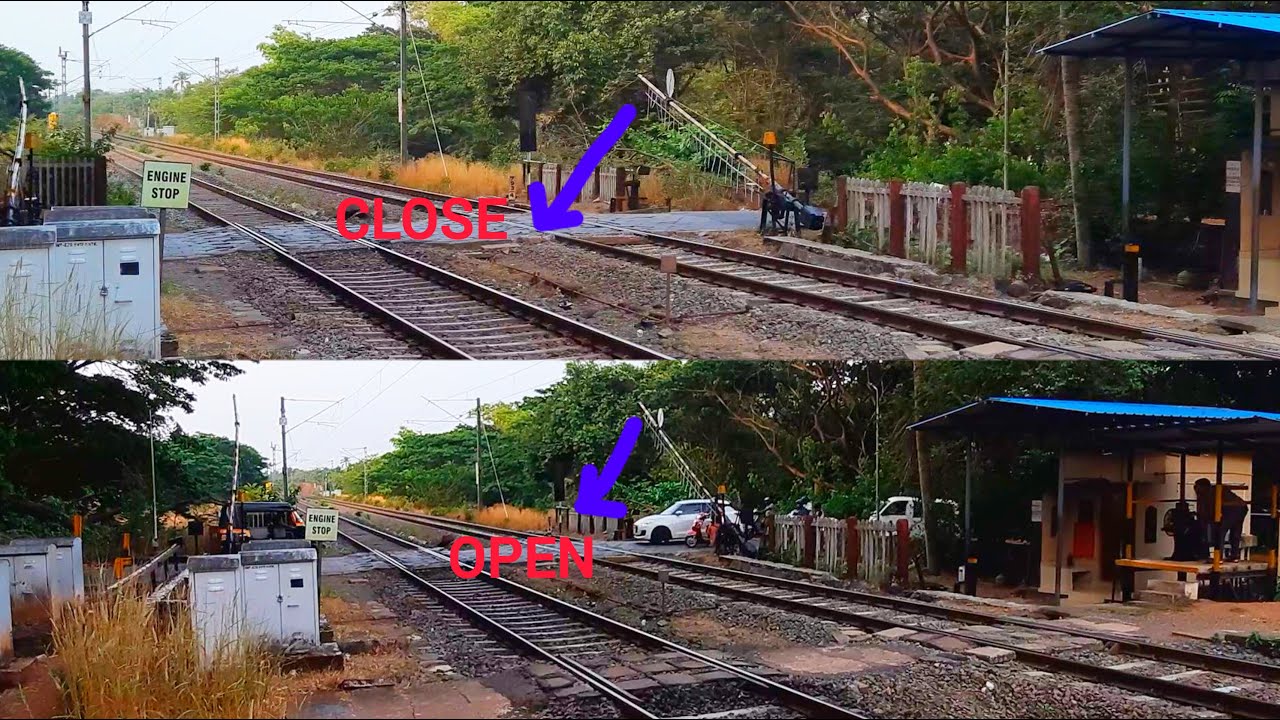 Railway Gate Opening and Closing | Hard work by Gateman | Indian ...