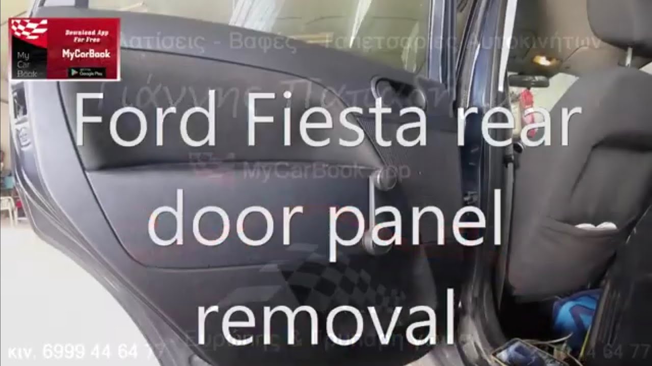 Ford Fiesta (2002-2008) rear door panel removal - YouTube