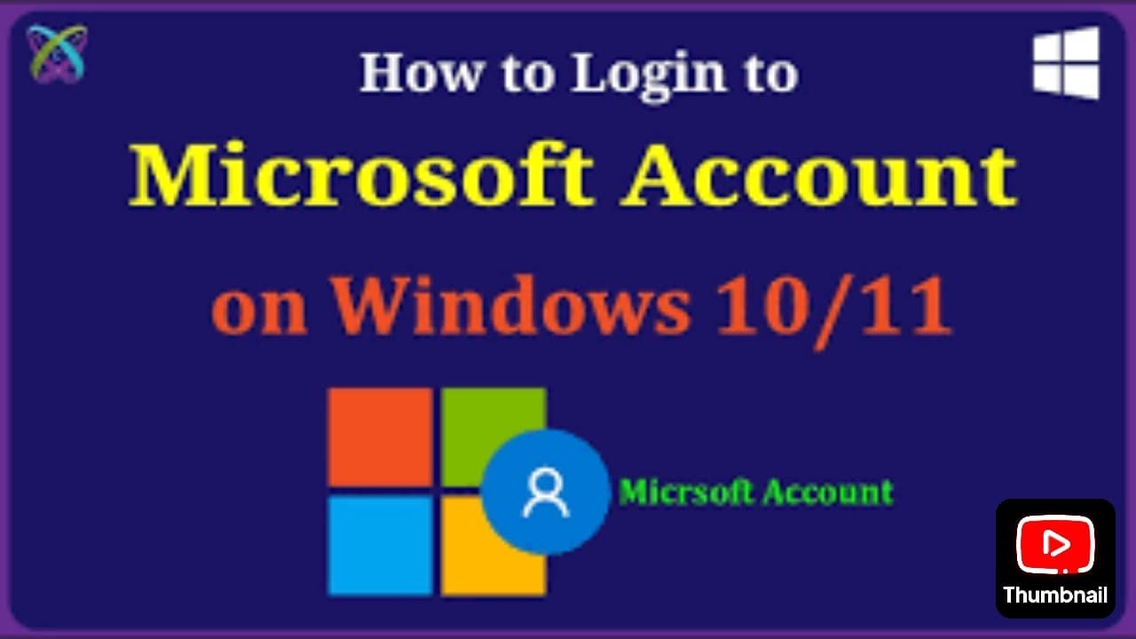 HOW TO LOGIN MICROSOFT ACCOUNT IN PC II - YouTube