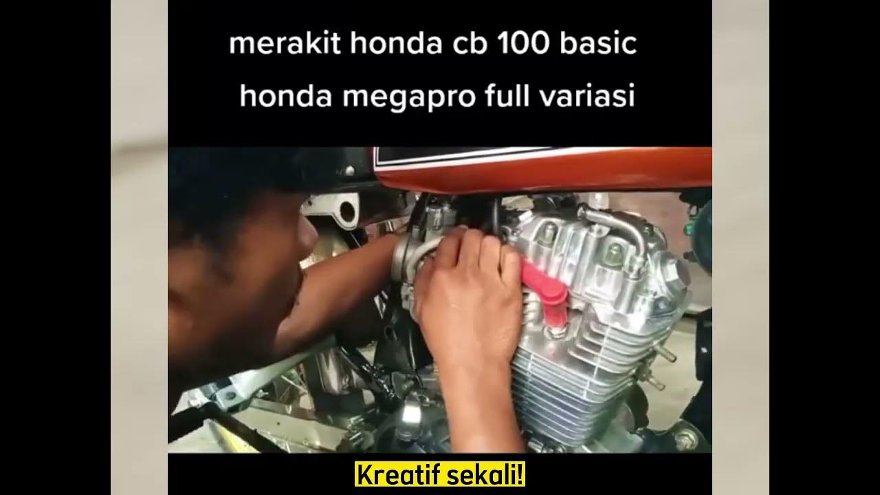 RESTORASI ICIKIWIR HONDA CB 100 BASIC MEGAPRO FULL VARIASI!! PART 2 - YouTube