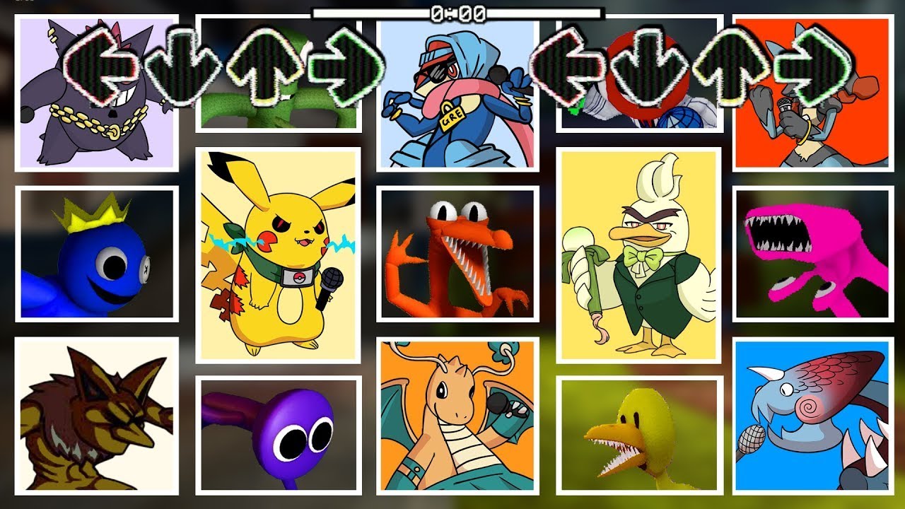 New Rainbow Friends VS Pokemon (New Characters) 🎶 FNF New Mod (Pokemon ...