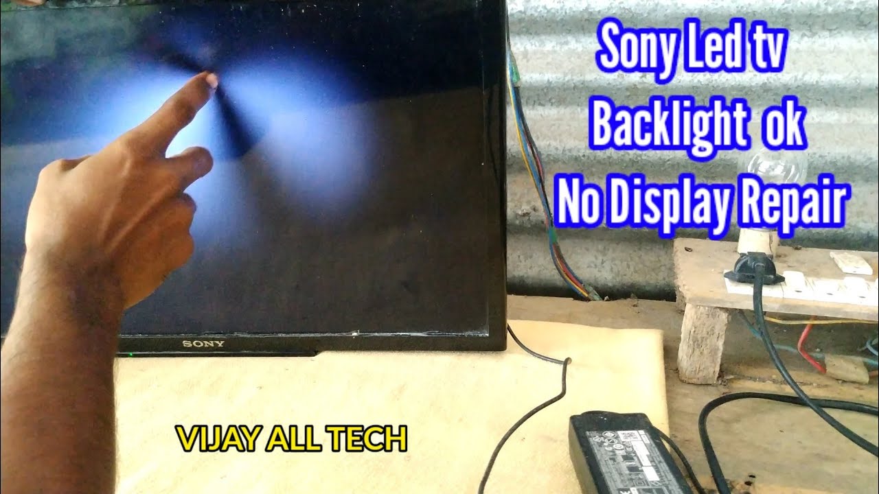 Sony led tv repair | back light ok but no display fault | led tv repair ...