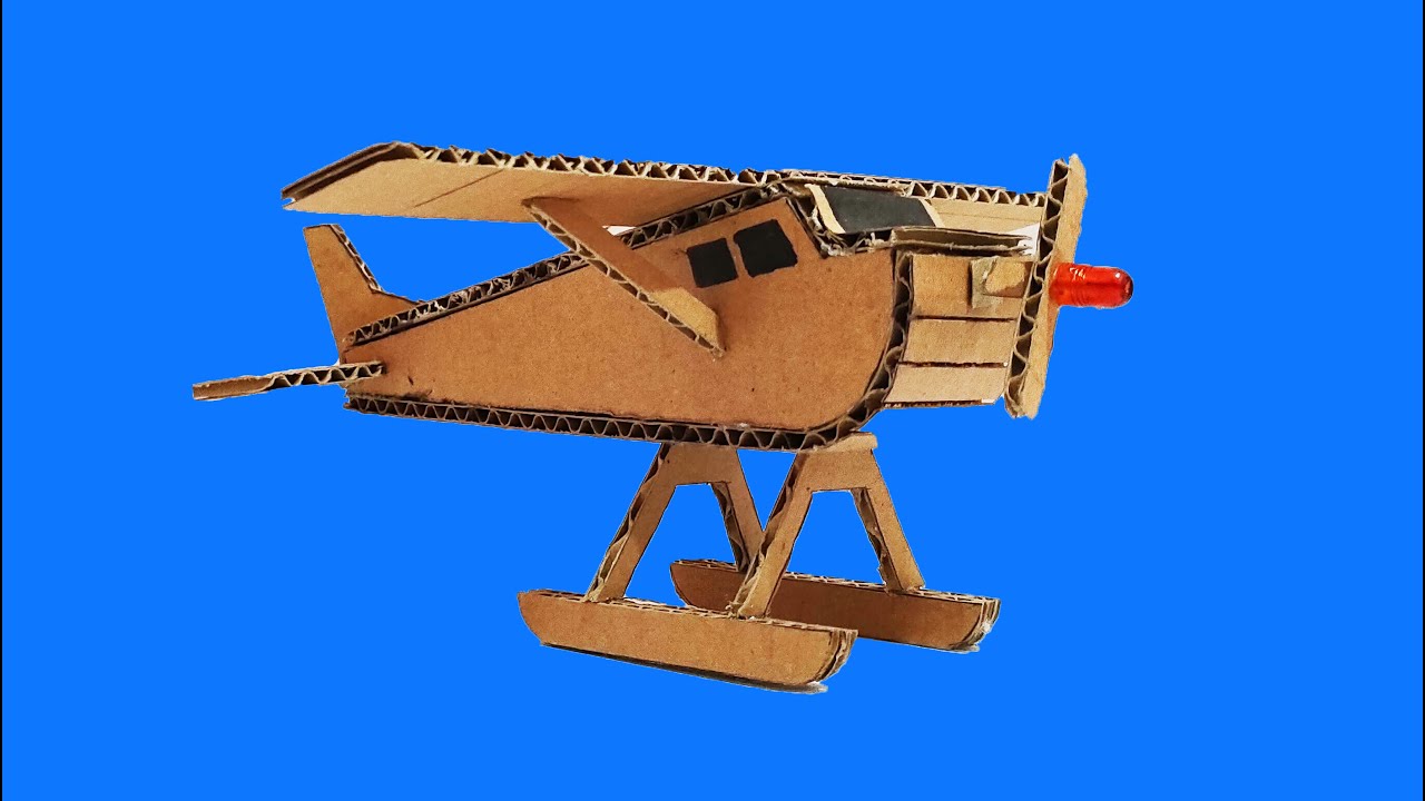 Membuat Pesawat Capung dari Kardus Bekas - YouTube
