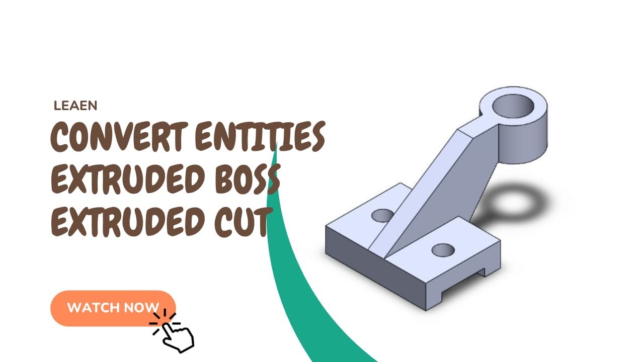 SolidWorks 3D Drawing Practice | Extruded Boss, Extruded Cut, Convert ...