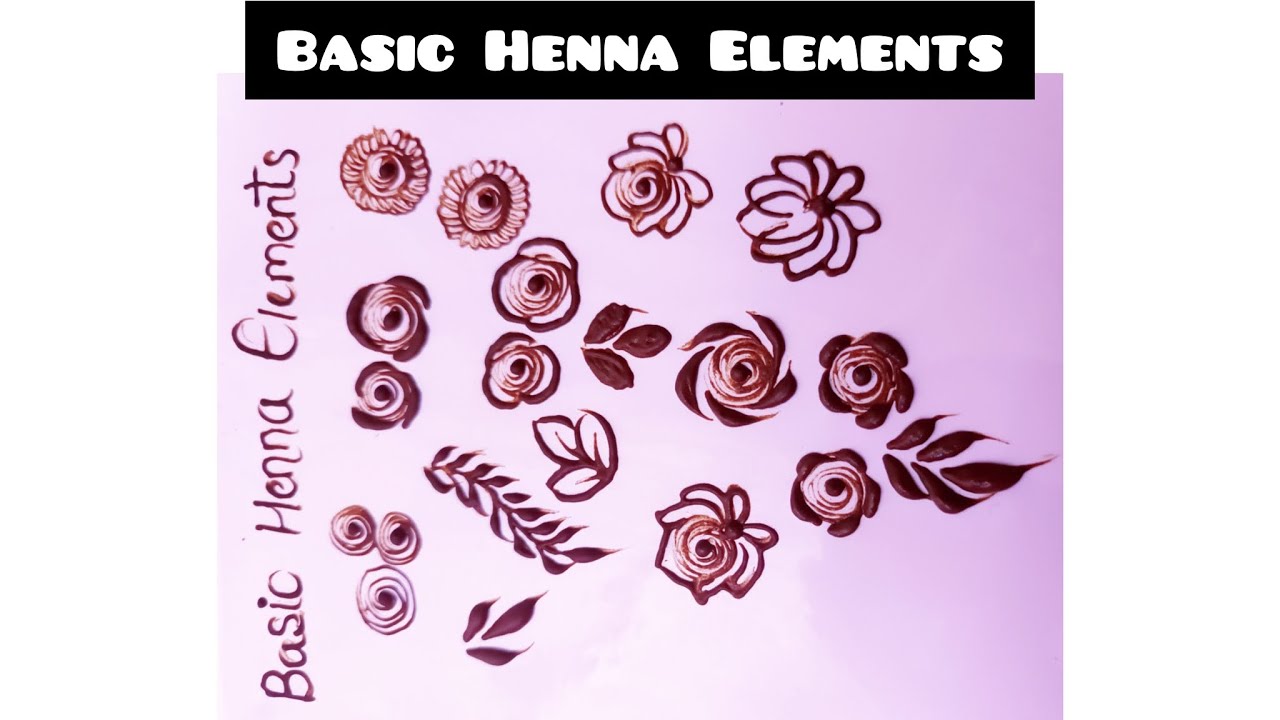 Henna Class:Basic Henna Elements For Beginners 💖💫 - YouTube
