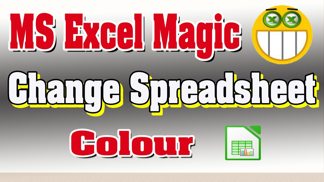 Change SpreadSheet Color | How To Change Spreadsheet Color in One Step ...