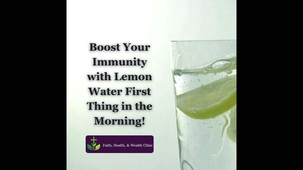 🍋 Boost Your Immunity with Lemon Water First Thing in the Morning! 🌟 - YouTube