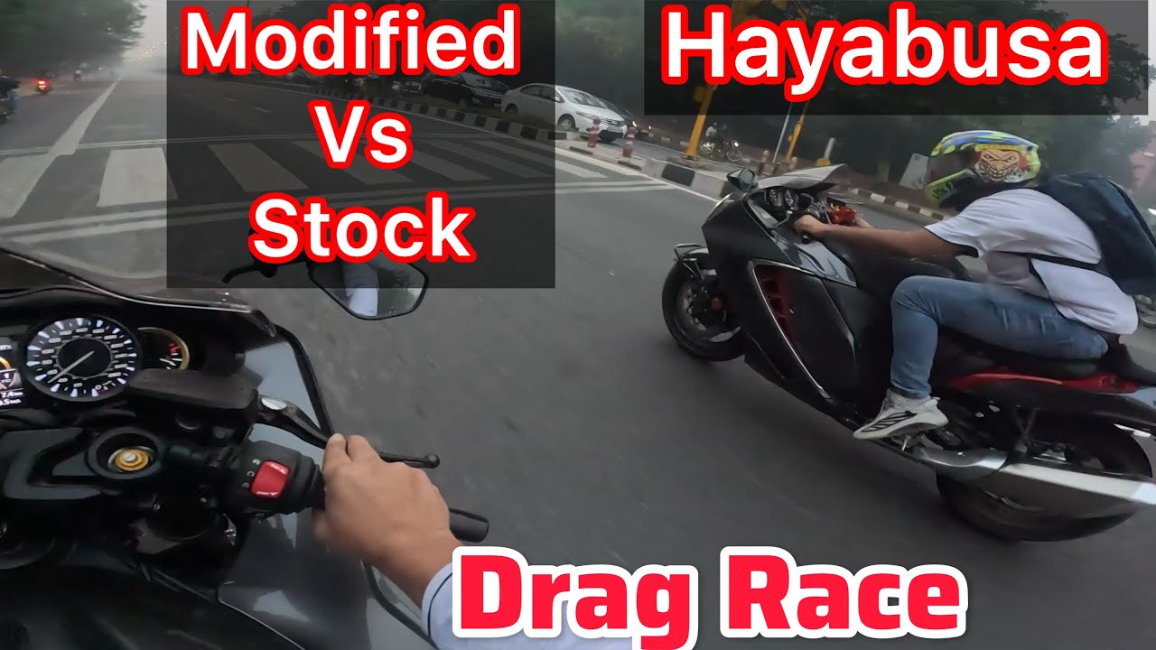 Hayabusa Drag Race | Modified Hayabusa Race - YouTube