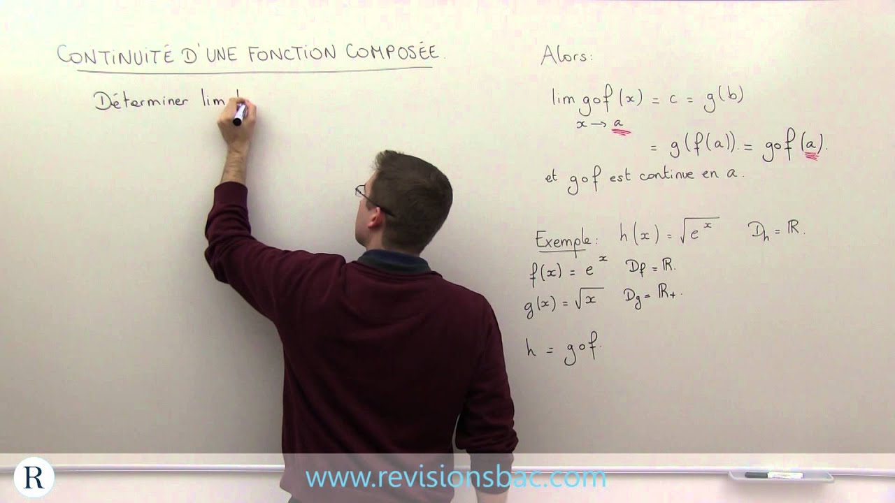 [RévisionsBac.com] - Continuité d'une fonction composée - YouTube