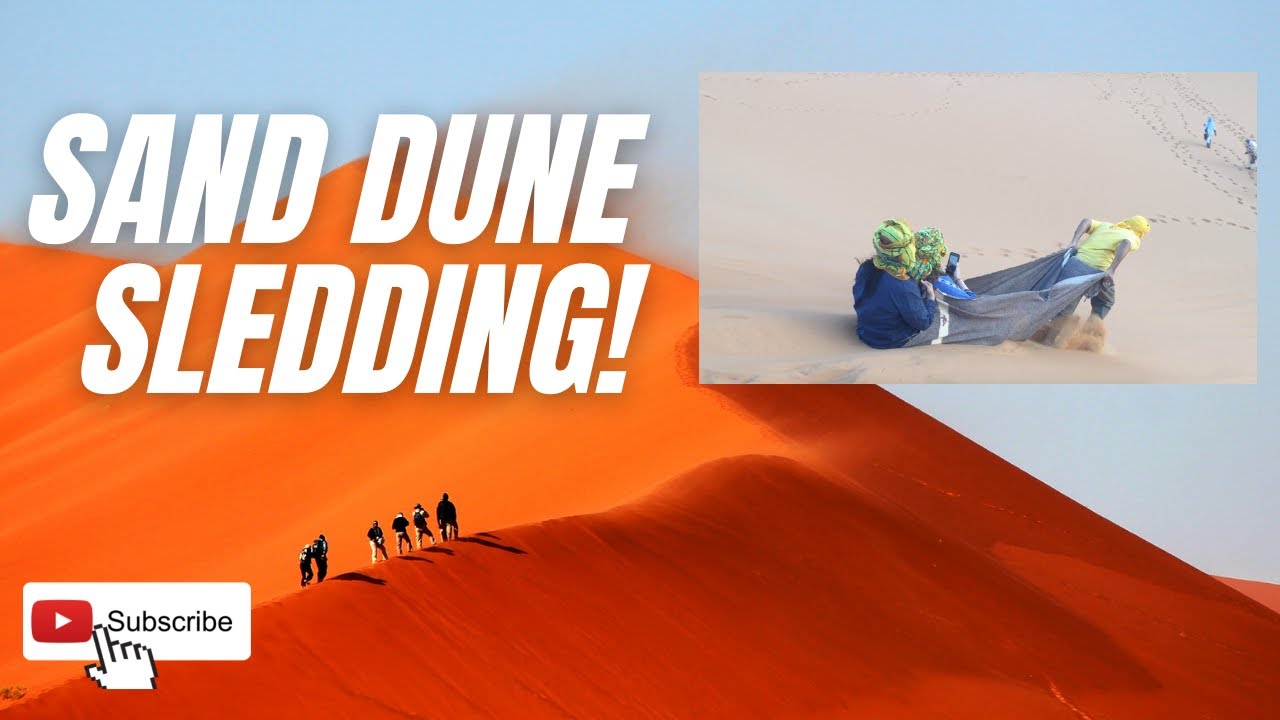 SAND DUNE SLEDDING! SUNRISE IN THE SAHARA DESERT - YouTube