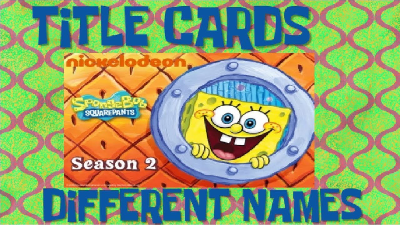 Season 2 Title Cards (Different Names) - YouTube
