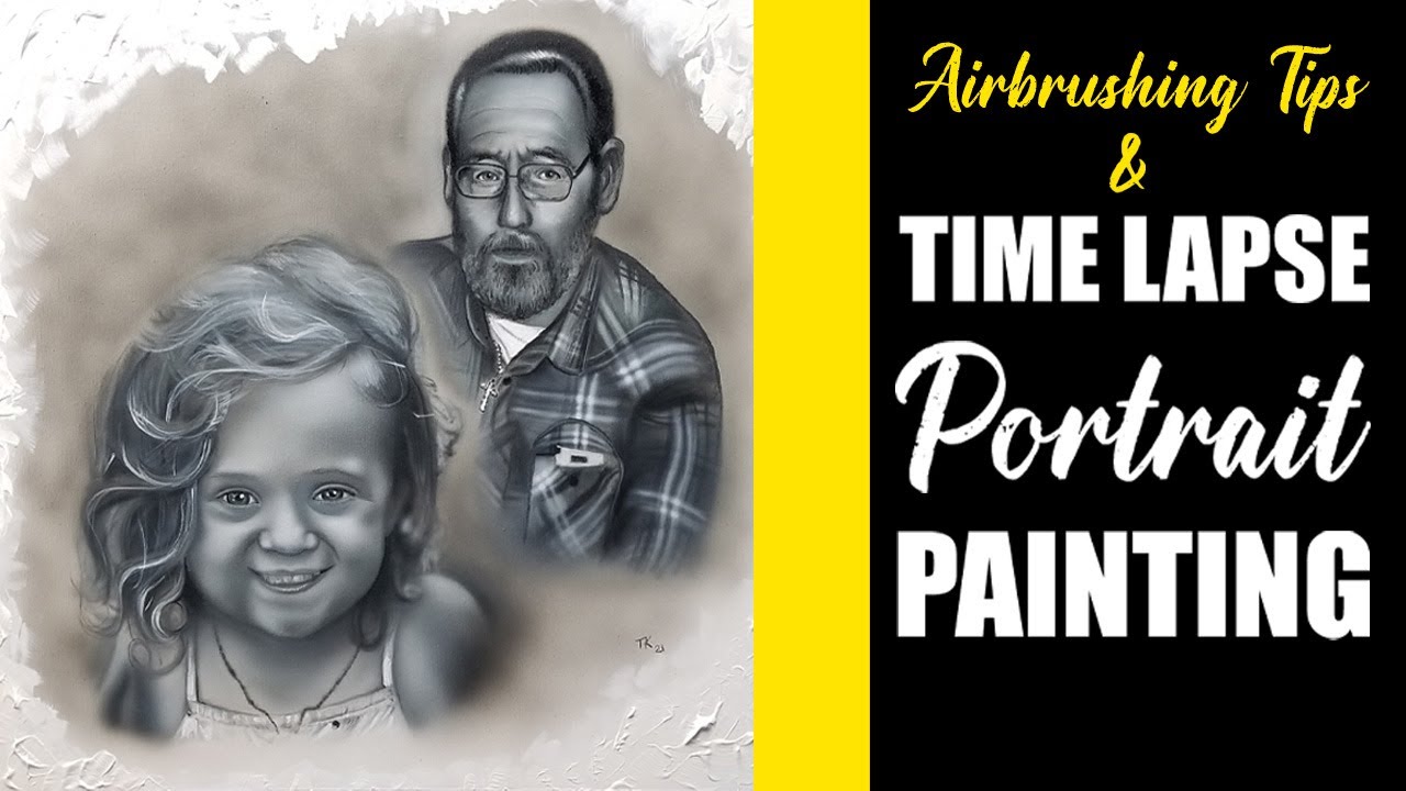 🖌️ How To Airbrush Realistic Portraits | Step-by-Step Airbrush Tutorial ...