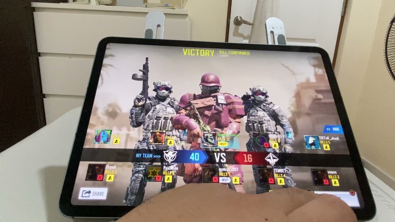 Gametest: Call of Duty Mobile on Ipad pro 11 2021 - YouTube