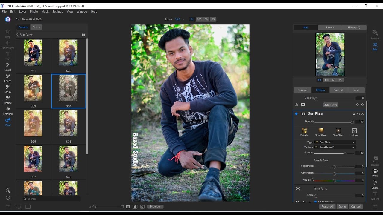 ON1 Photo Raw Photo Editing Tutorial |Photoshop Tutorial #Aazadstudio - YouTube
