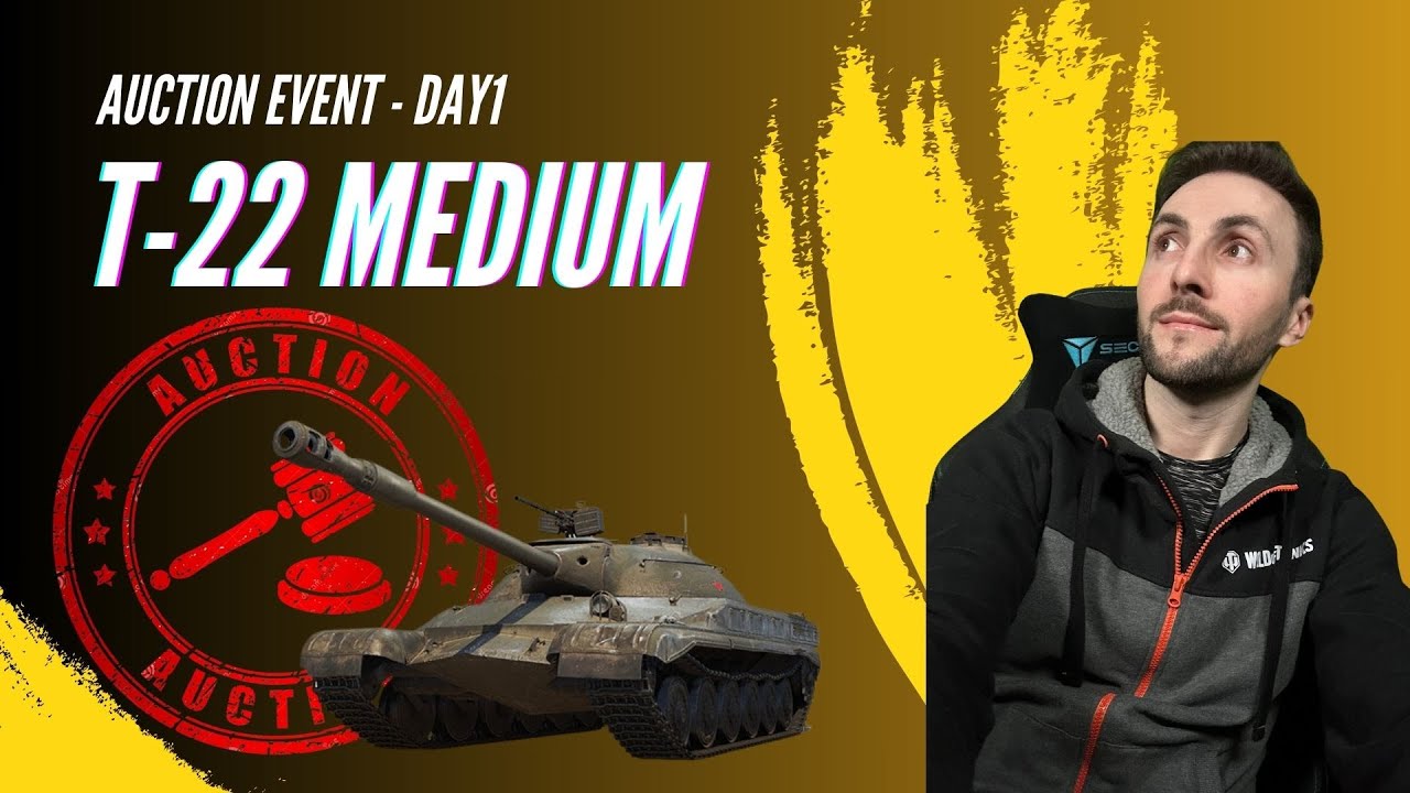 1st Auction tank, the one and only T-22 Medium. - YouTube