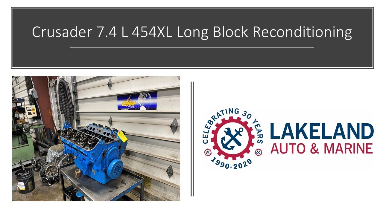 Crusader 7.4L 454 XL Long Block Build - YouTube