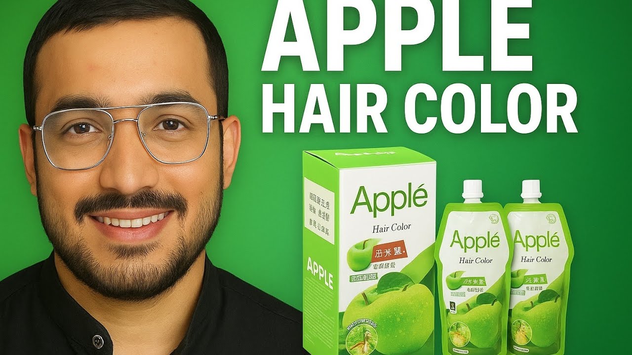 Apple Hair Color | Dark brown shade | Natural black shade - YouTube