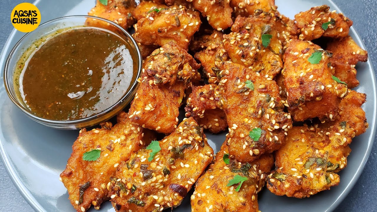Fish Pakora Recipe Restaurant Style & Chutney by Aqsa's Cuisine, Super ...
