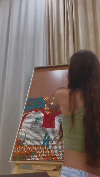 გიორგი ქოჩორაშვილის პორტრეტი რუბიკის კუბებით Youtube