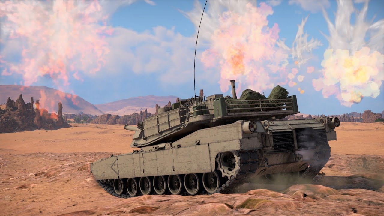 U.S. Top Tier Gameplay M1A2-M1A1-IPM1 Abrams & AH-64D Apache || War ...