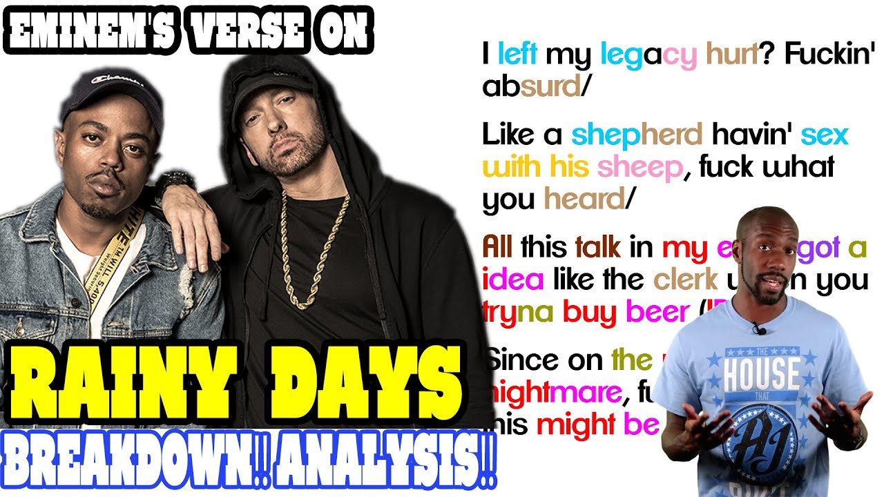 Eminem - Rainy Days: Lyrics/Rhymes BREAKDOWN! ANALYSIS! REACTION! - YouTube