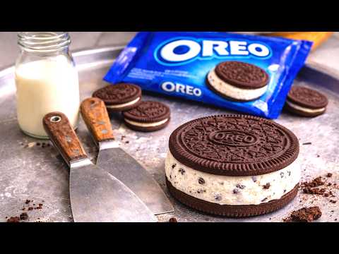 Giant OREO - Ice Cream Rolls | ASMR