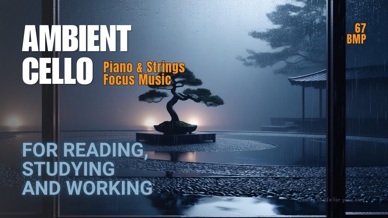 1 Hour Ambient Cello Mix | Piano & Strings for Deep Focus (67 BPM ...