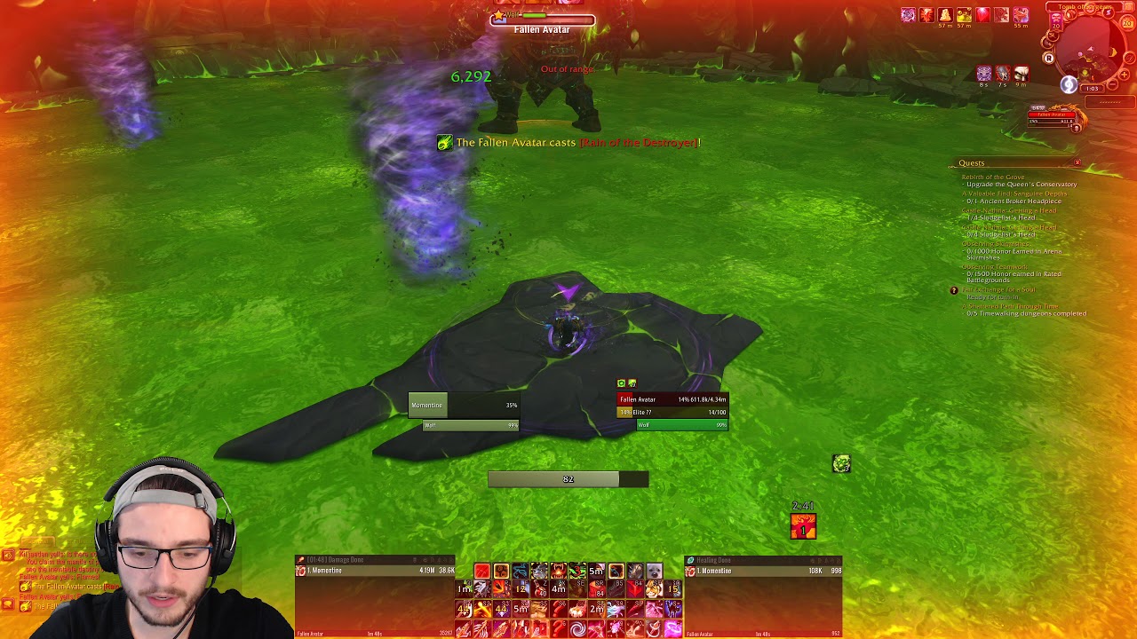 Mythic Fallen Avatar Solo | Live Commentary Guide | WoW Shadowlands ...