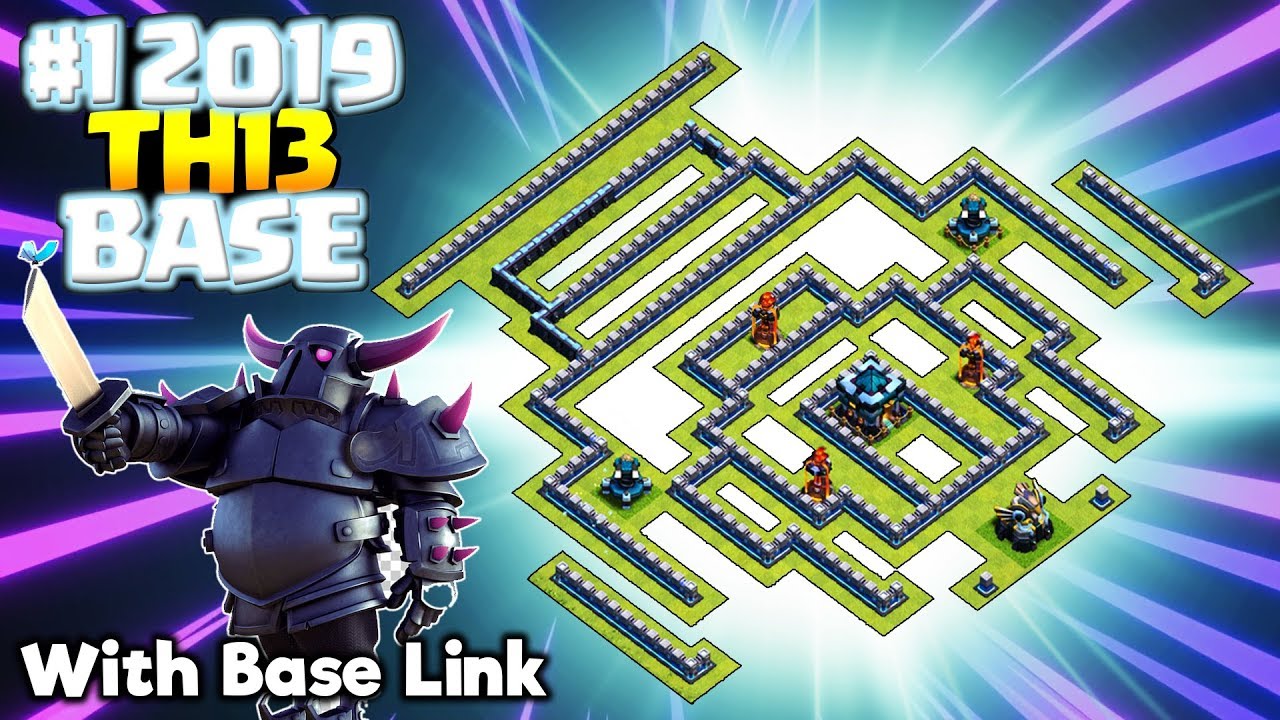 *THE ULTIMATE* Best TH13 War Base & TH13 Legend League Base - Town Hall ...