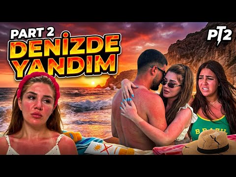 PART 2 DENİZDE YANDIQ BİLSEYDİM GETMEZDİM 😔