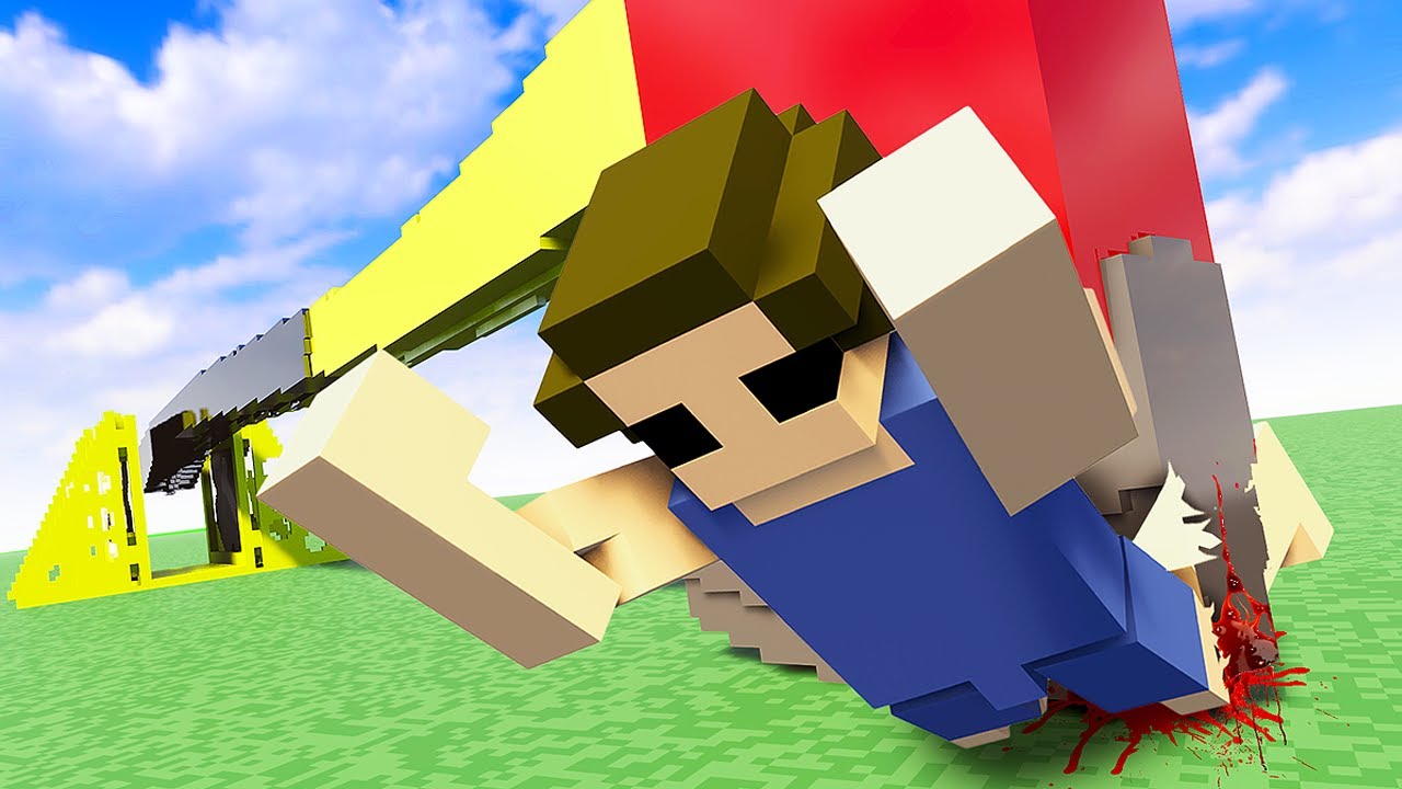 Giant Axe CHOPS Through Ragdolls - Teardown Mods Multiplayer - YouTube