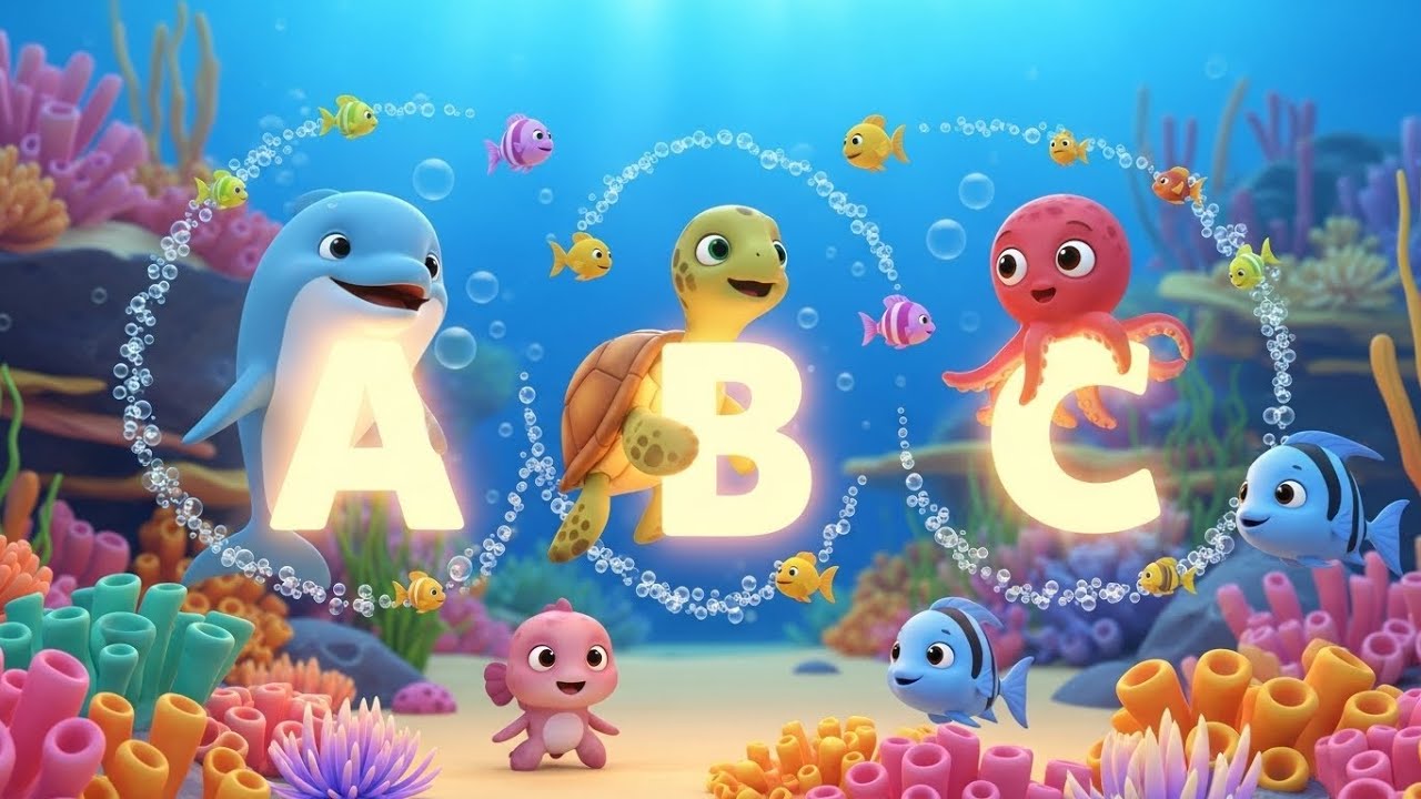 ABCD Learning with Cartoon & Song🎵 for Kids | Fun Alphabets with ...