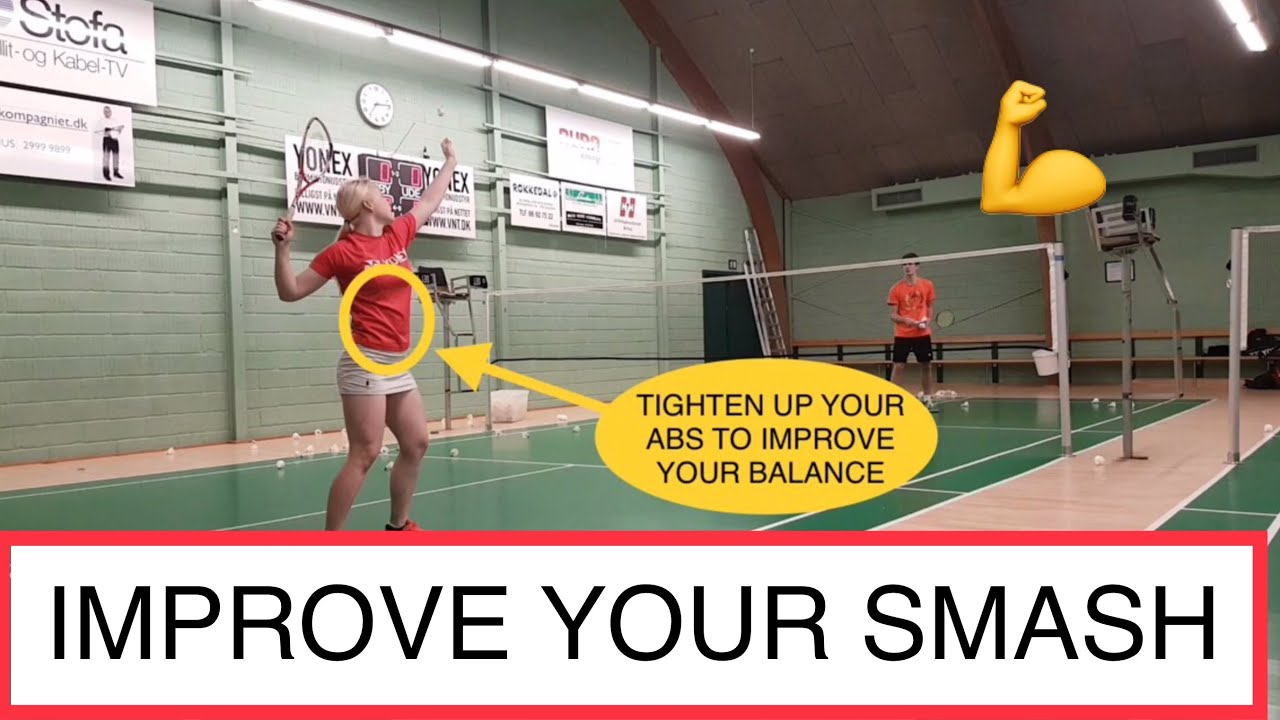 BADMINTON EXERCISE #54 - IMPROVE YOUR SMASH WITH 2 RACKETS - YouTube