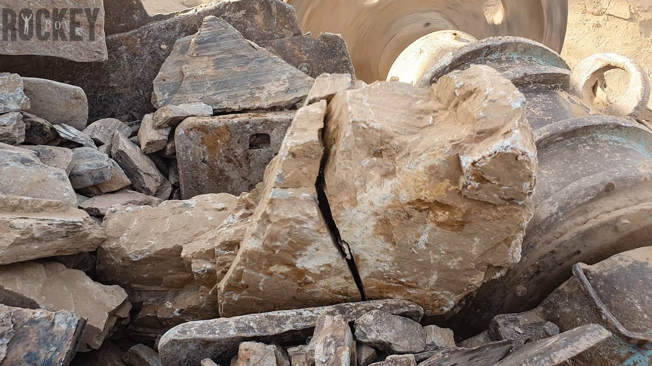 asmr rock quarry crushing operations impact crusher working rock ...