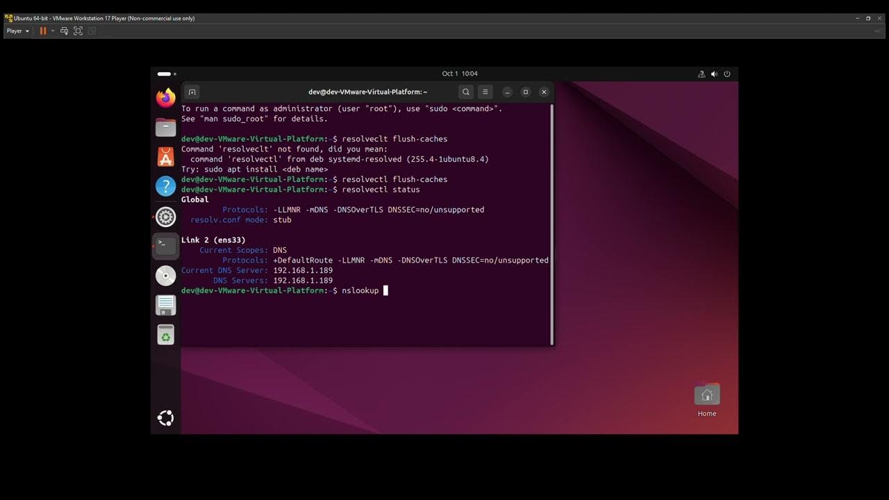 Ubuntu cannot resolve custom DNS - YouTube