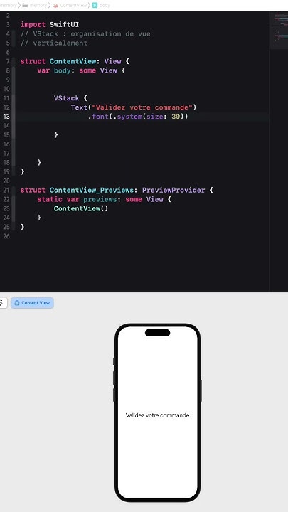 VStack - aligner des composants#swiftUI #xcode #tutorial - YouTube
