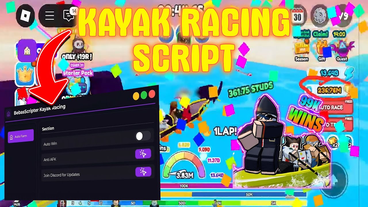 *NEW* KAYAK RACING SCRIPT - AUTO FARM | Auto Win, Anti AFK | NO KEY - YouTube