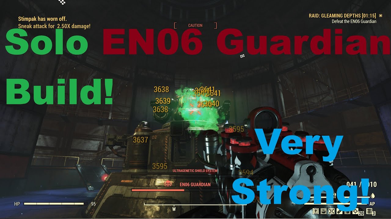 Fallout 76: Solo EN06 Raid Boss Build. - YouTube