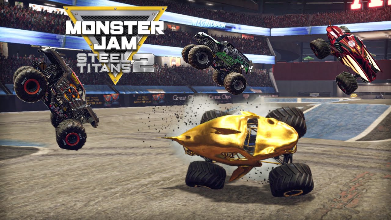 Monster Jam Steel Titans 2: Attempting Stunts In EVERY Monster Truck In ...