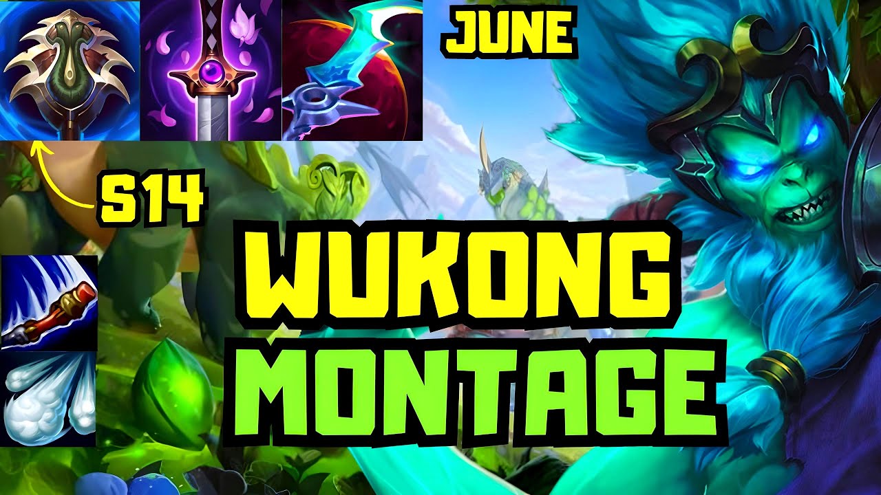 S14 Best Wukong Jungle Montage JUNE 2024 By Wuju Style - YouTube