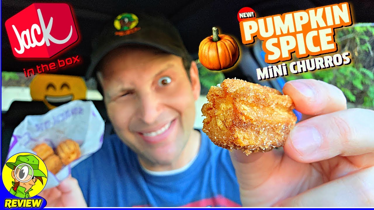 Jack In The Box® Pumpkin Spice Mini Churros Review 🃏🎃🍂 New Dessert! 🤩 ...