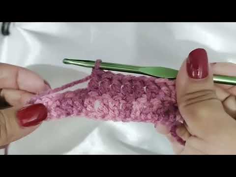 DIY😱 Crochet-Ganchillo para principiantes Palos altos#comotejer  Punto alto vareta #crochettutorial