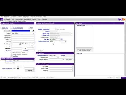 Fedex Ship Manager Overview - YouTube