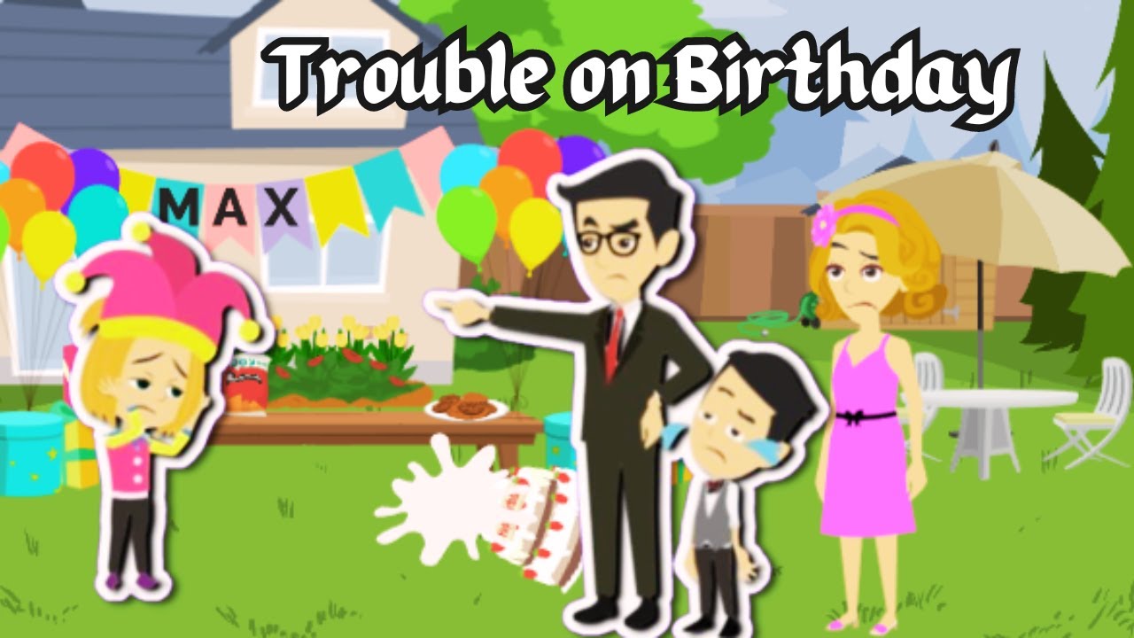 Happy Birthday Ruined Cartoon | Trouble Preschooler Cartoon Cheeky ...