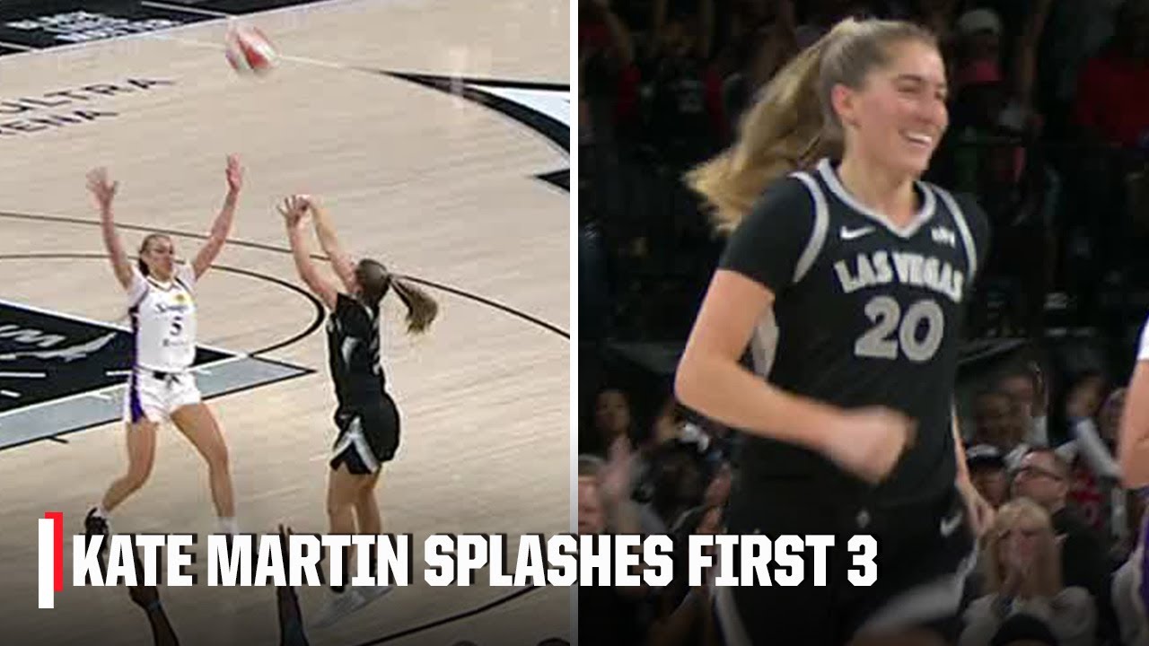 Kate Martin's FIRST BASKET in the WNBA is a corner 3 👌 | WNBA on ESPN ...
