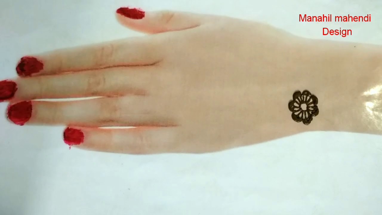 Very simple mahendi design Arbic mahendi design - YouTube